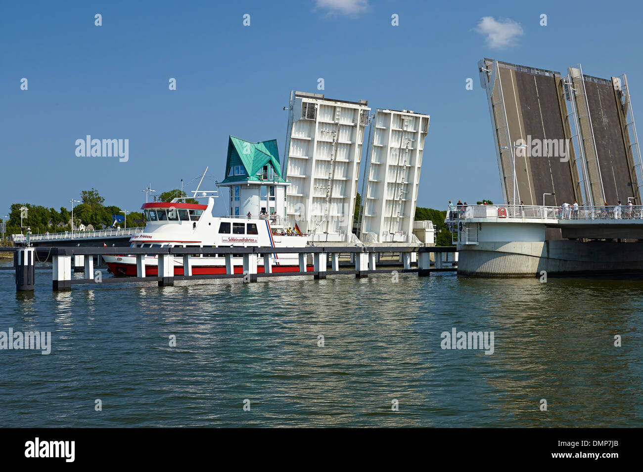 Kappeln schlei bridge schleswig holstein germany hi-res stock ...