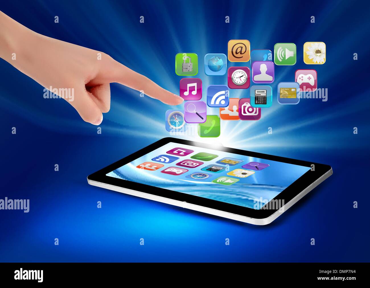 Colorful vector icons hi-res stock photography and images - Alamy