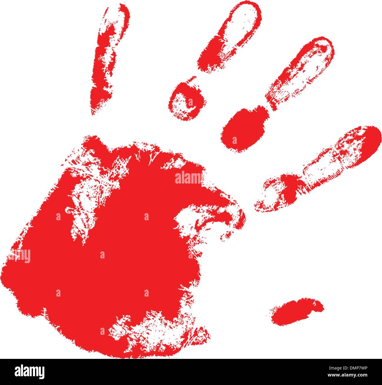 the red vector hand print Stock Vector Image & Art - Alamy