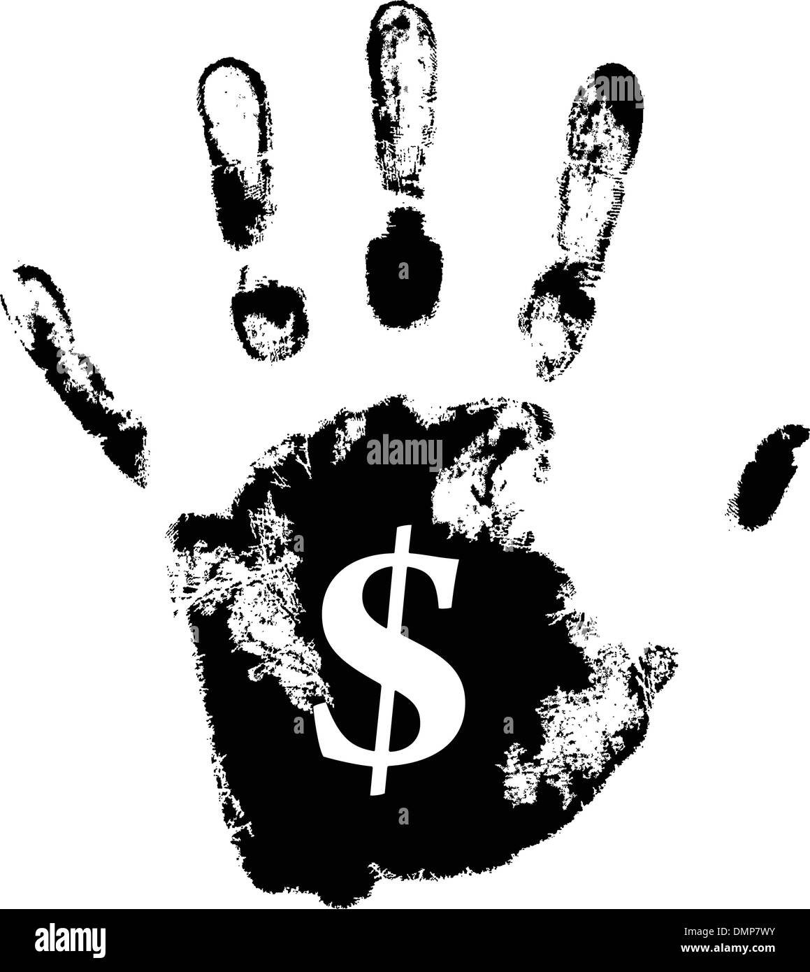Art handprint Black and White Stock Photos & Images - Alamy