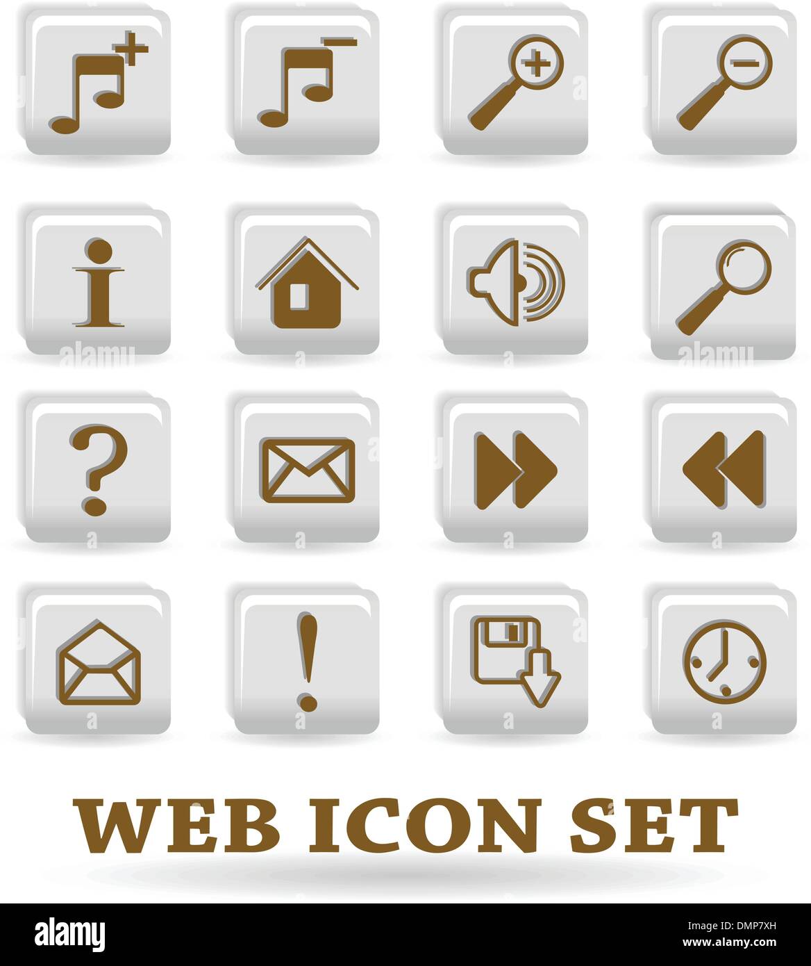 the vector set web icon Stock Vector Image & Art - Alamy