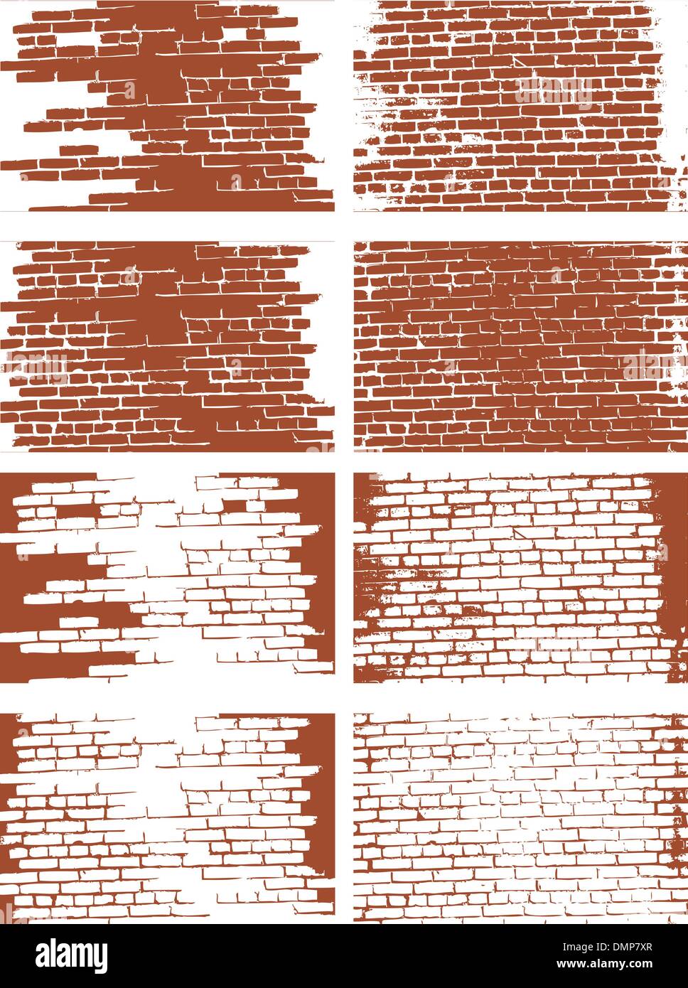 the vector brick wall set Stock Vector Image & Art - Alamy