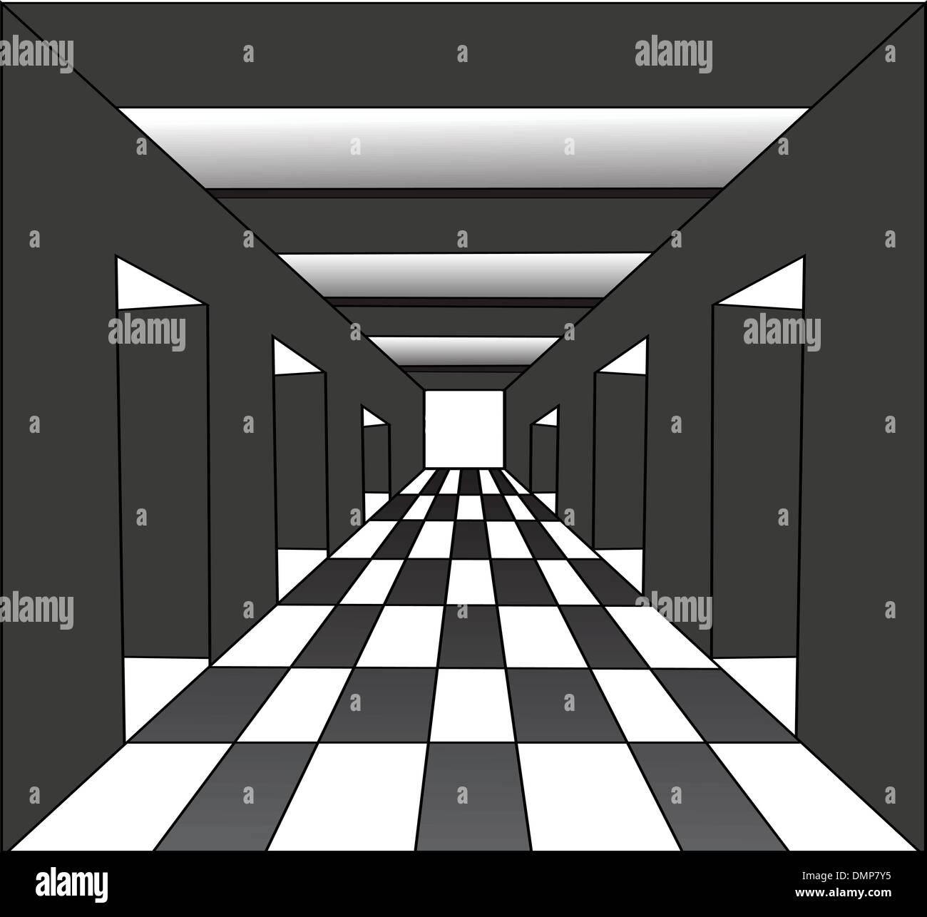 Corridor Stock Vector Images - Alamy