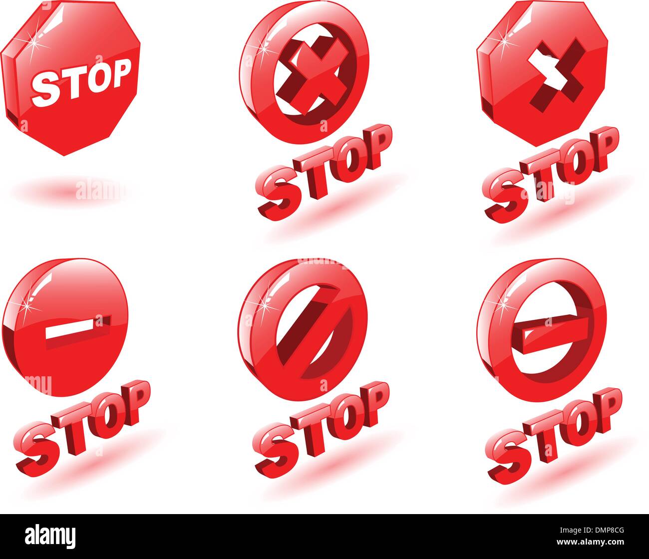 Three way stop Stock Vector Images - Alamy