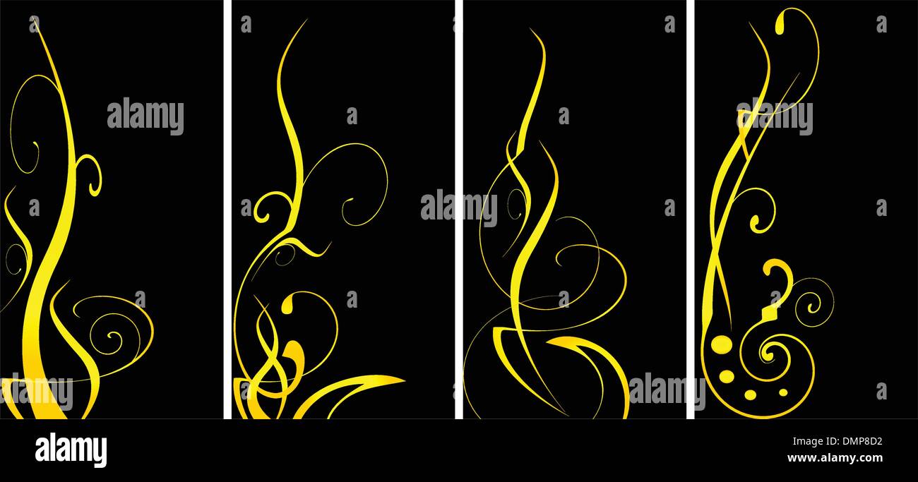 Yellow calligraphy Stock Vector Images - Alamy