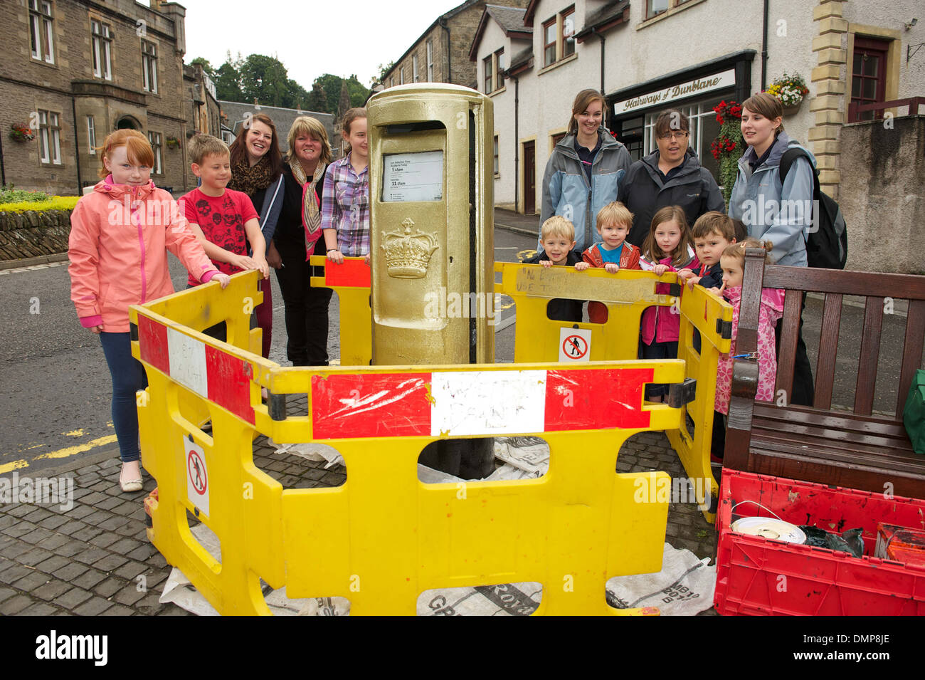 Olympics gold postbox hi-res stock photography and images - Alamy