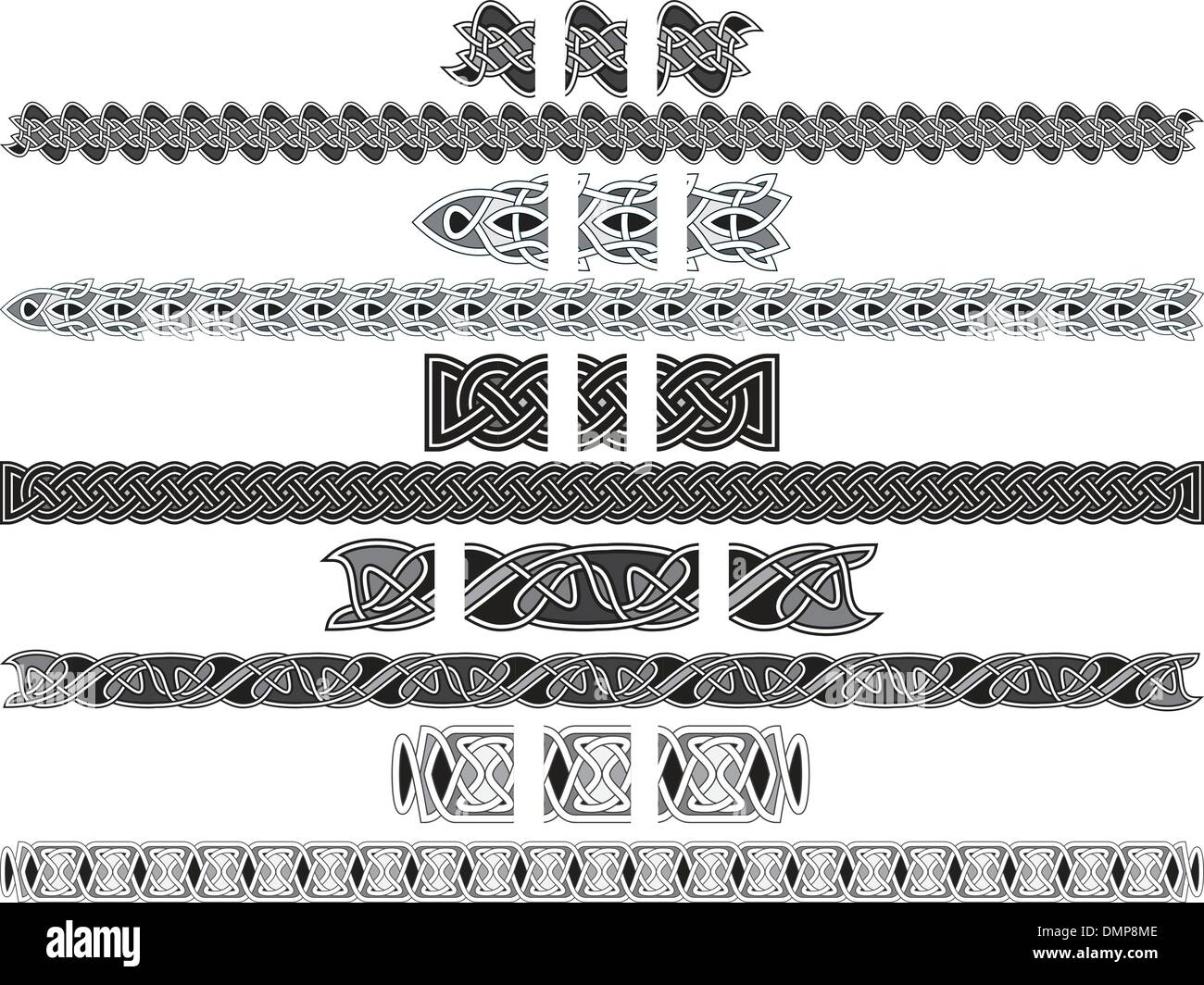 Seamless Celtic patterns Stock Vector Image & Art - Alamy