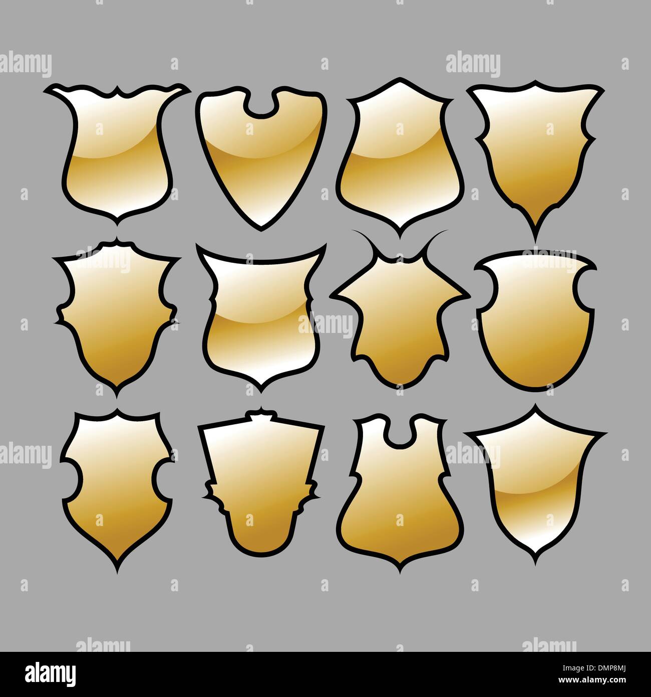 set of ornate shields Stock Vector Image & Art - Alamy