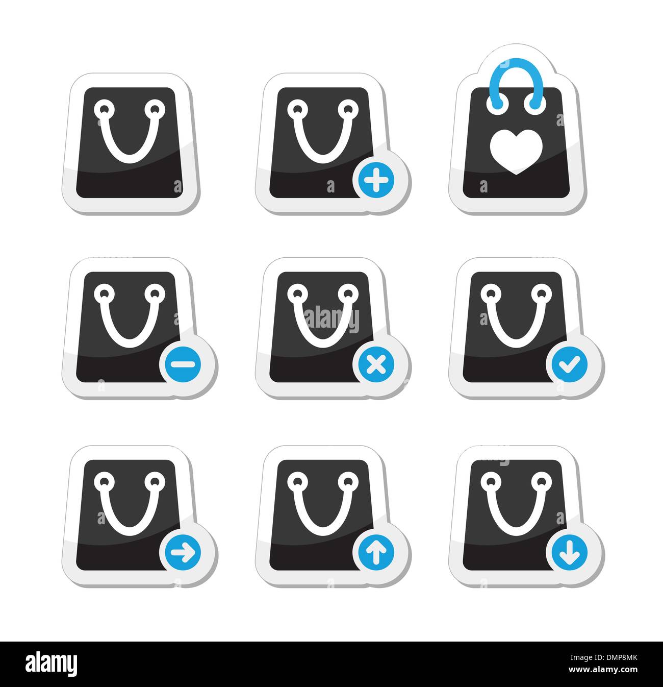 Shopping bag vector icons set Stock Vector Image & Art - Alamy