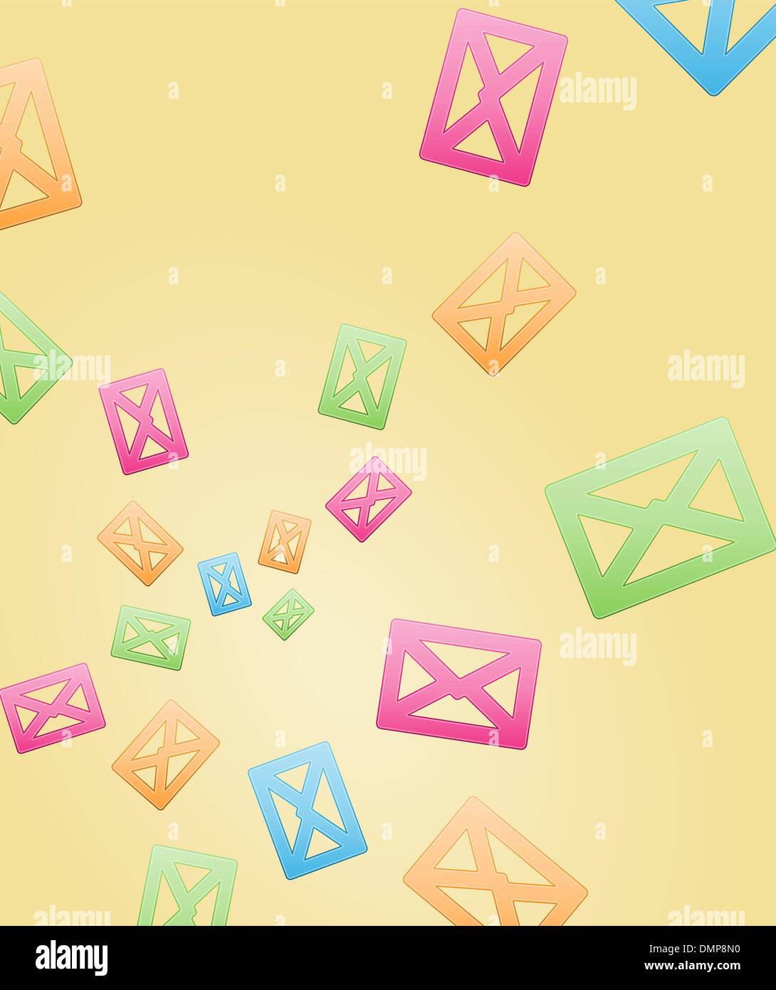 Scattered envelopes Stock Vector Images - Alamy