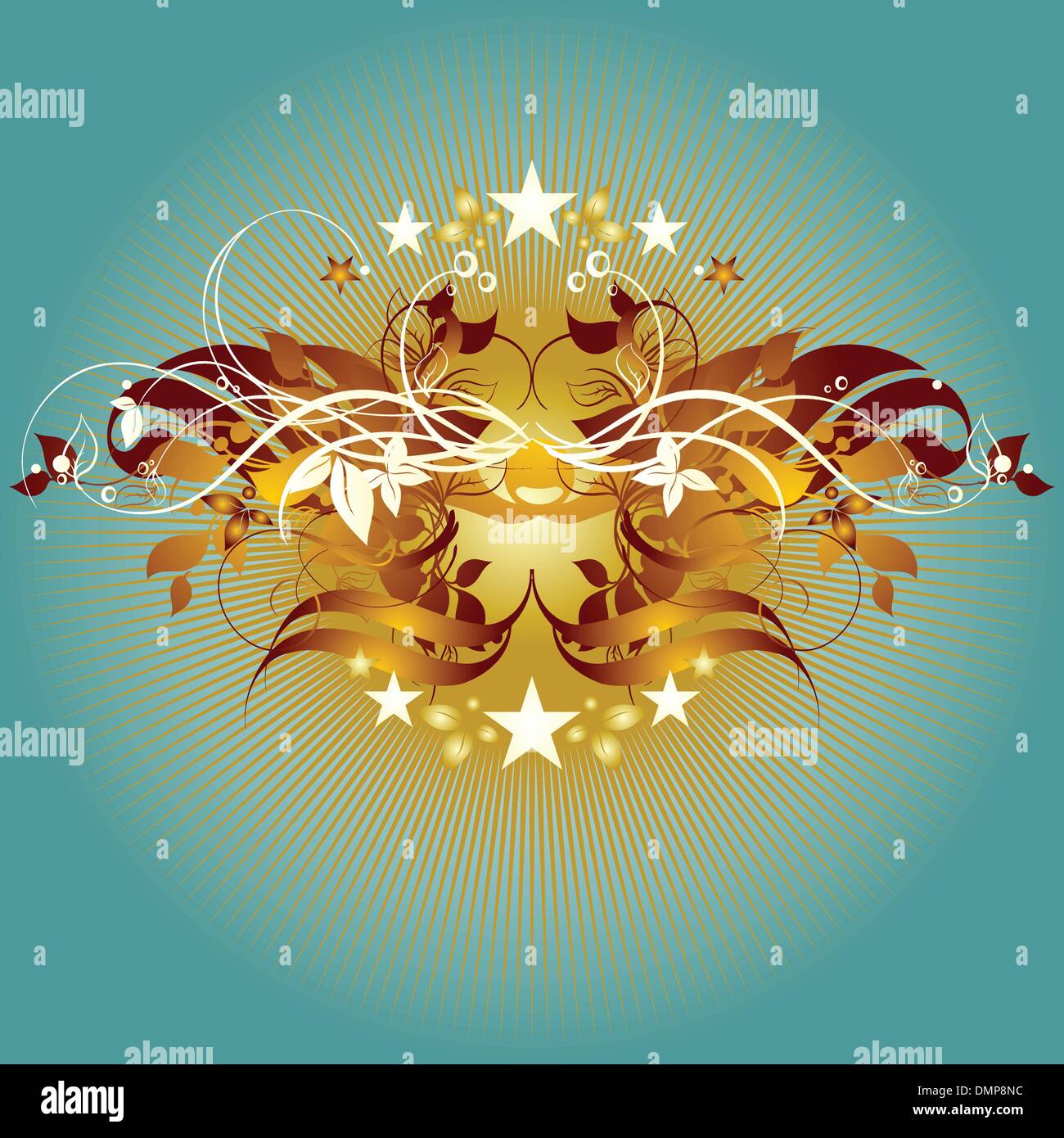 Ornate floral shield background Stock Vector Image & Art - Alamy