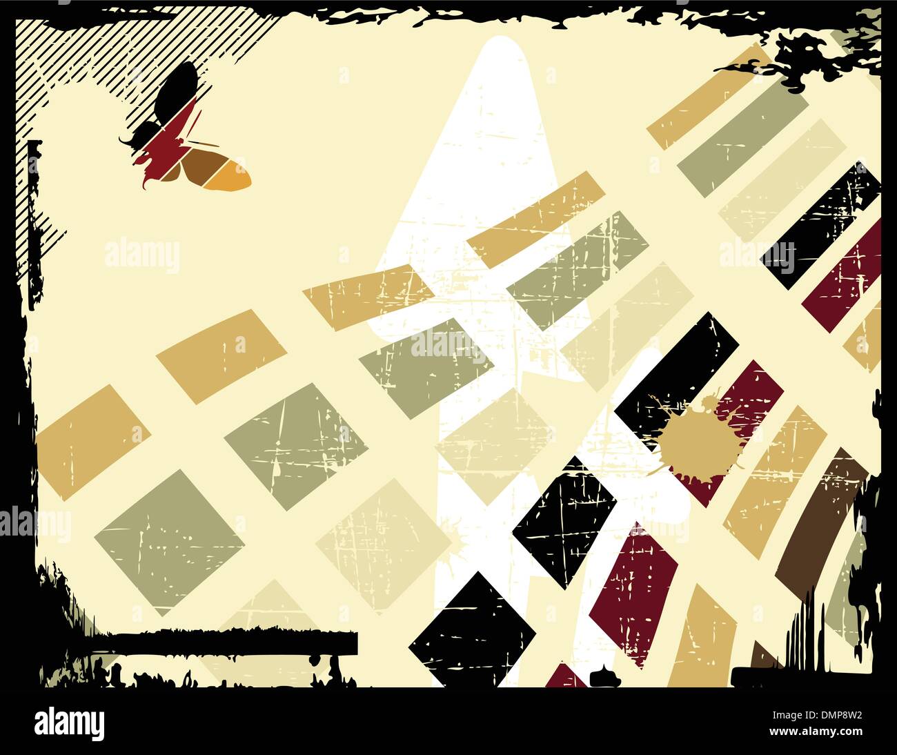 the vector retro grunge background Stock Vector Image & Art - Alamy