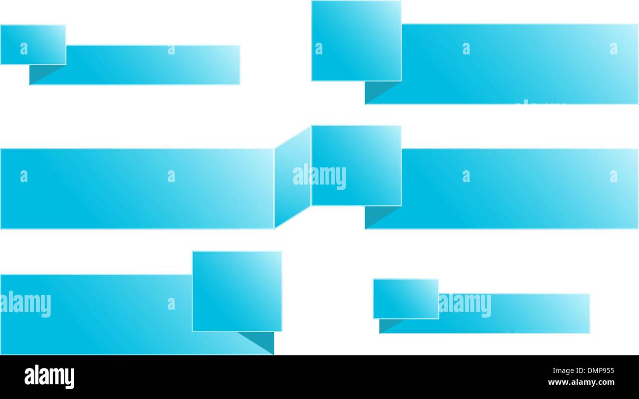 set of blue buttons Stock Vector Image & Art - Alamy