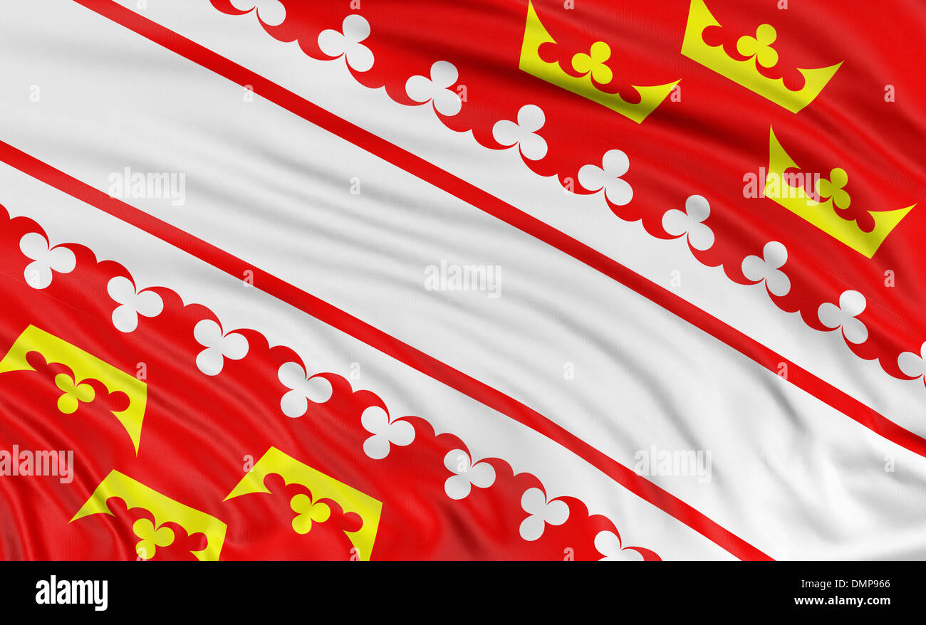3D Alsace Flag Stock Photo - Alamy