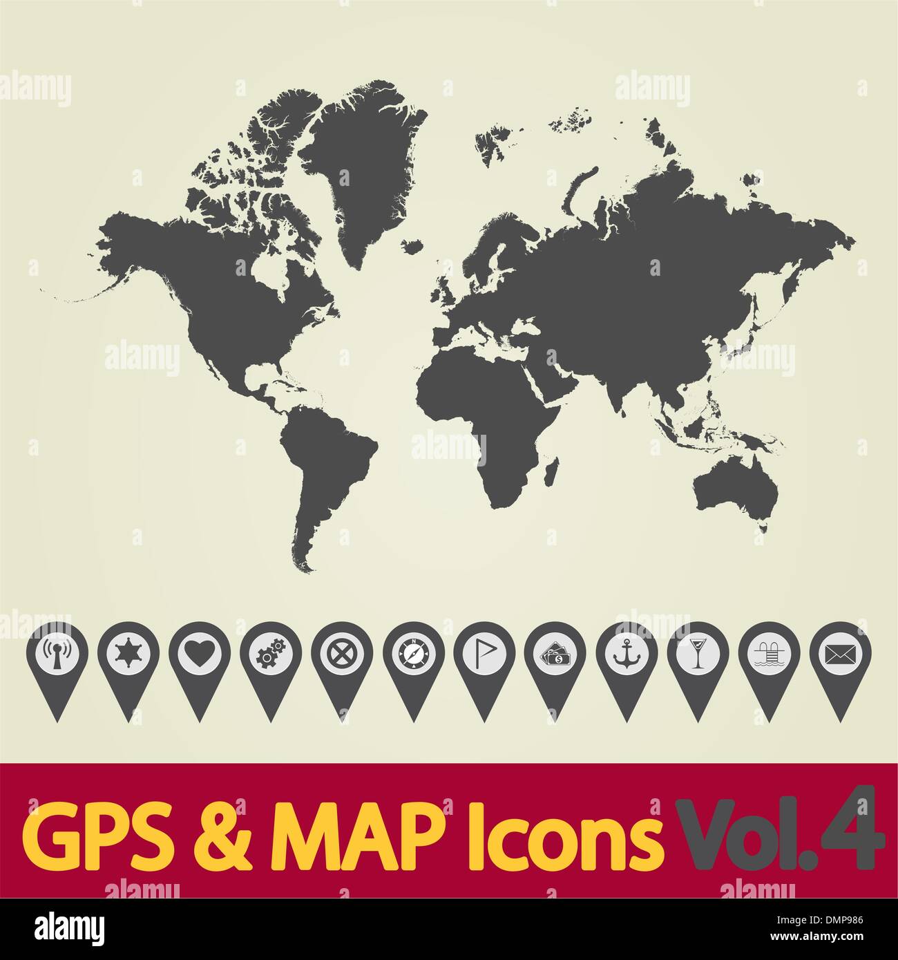 World map icon hi-res stock photography and images - Alamy