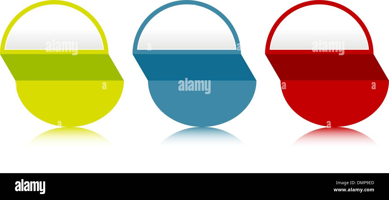 round 3d effect labels Stock Vector Image & Art - Alamy