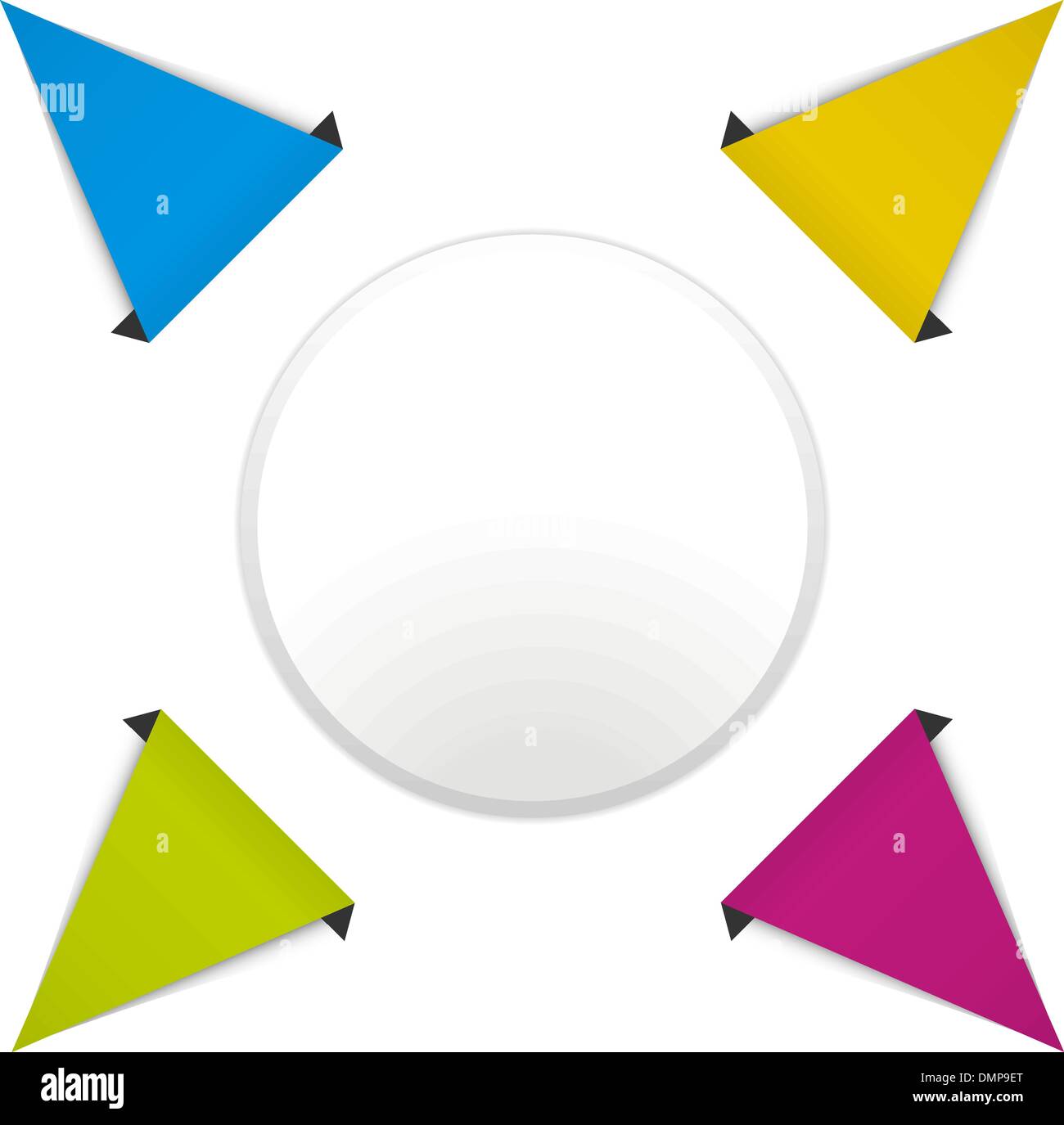 color cycle diagram with arrows Stock Vector Image & Art - Alamy