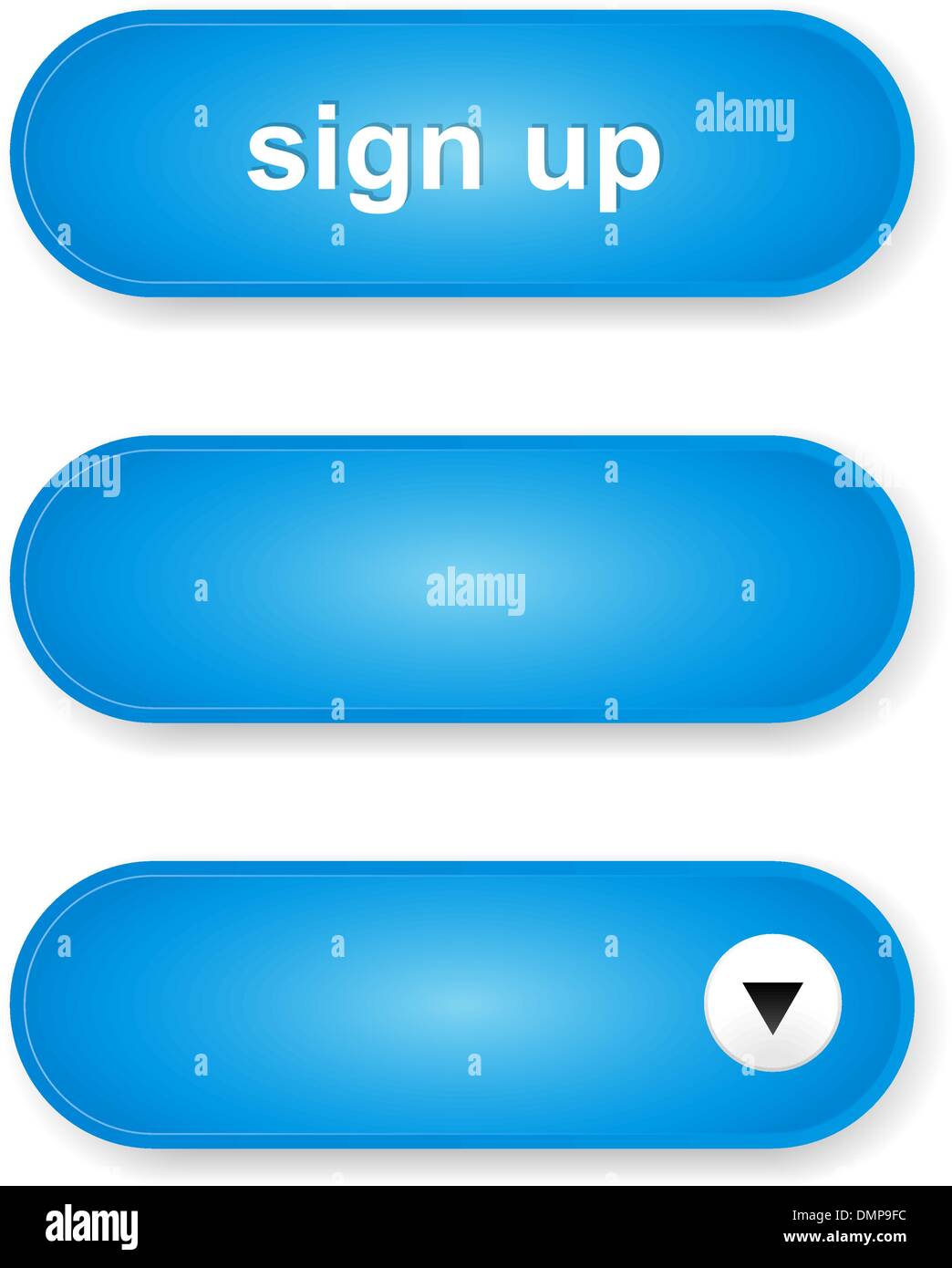 blue buttons set Stock Vector Image & Art - Alamy