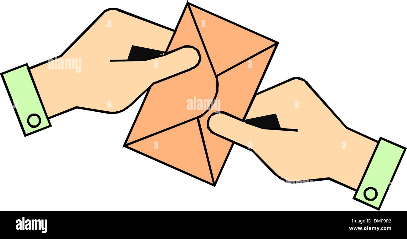 Hands and letter Stock Vector Image & Art - Alamy