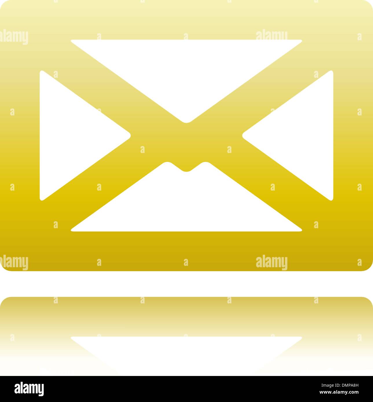 E mail gold symbol Stock Vector Images - Alamy