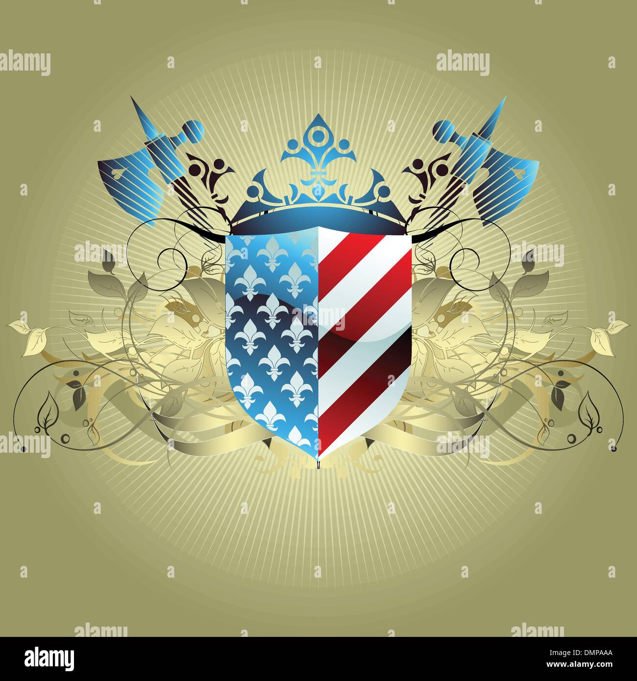 Heraldic shield background Stock Vector Image & Art - Alamy