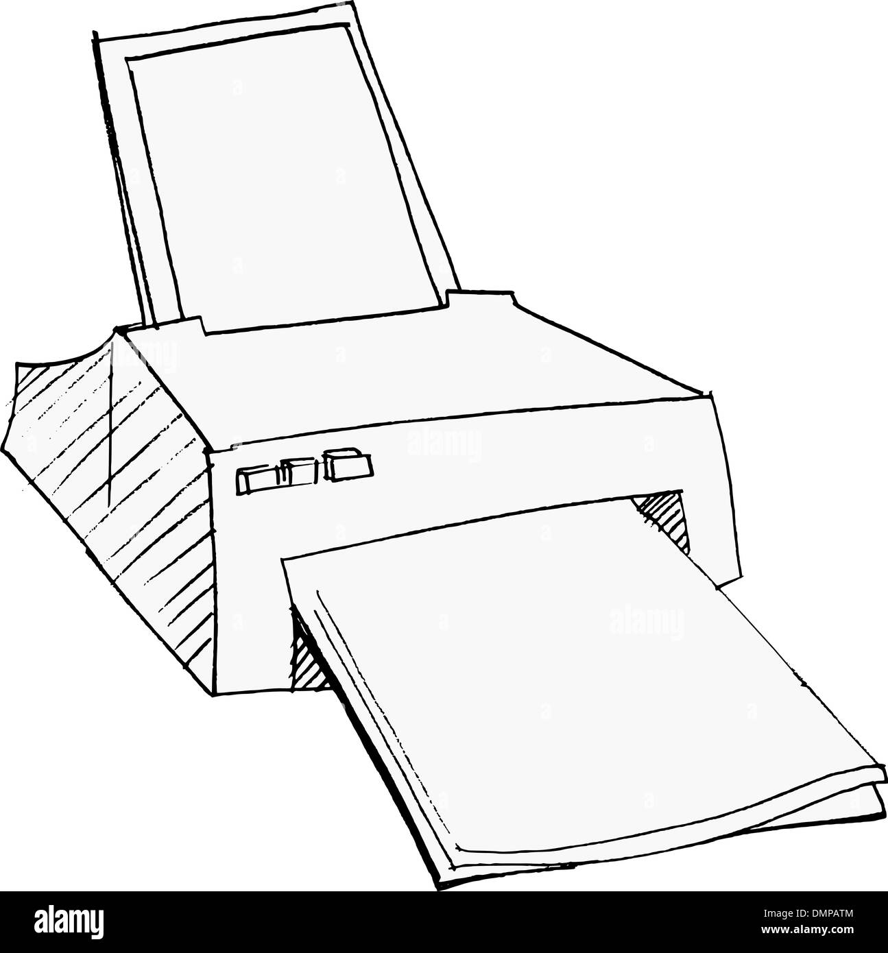 Laser printer cartoon Black and White Stock Photos & Images - Alamy