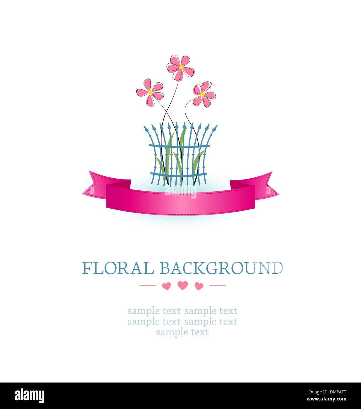 Festive floral pattern background Cut Out Stock Images & Pictures - Alamy