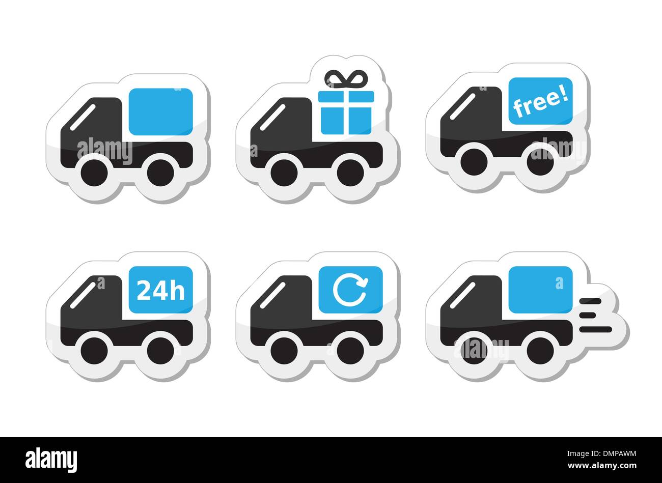 Icons set shipping delivery Stock Vector Images - Alamy