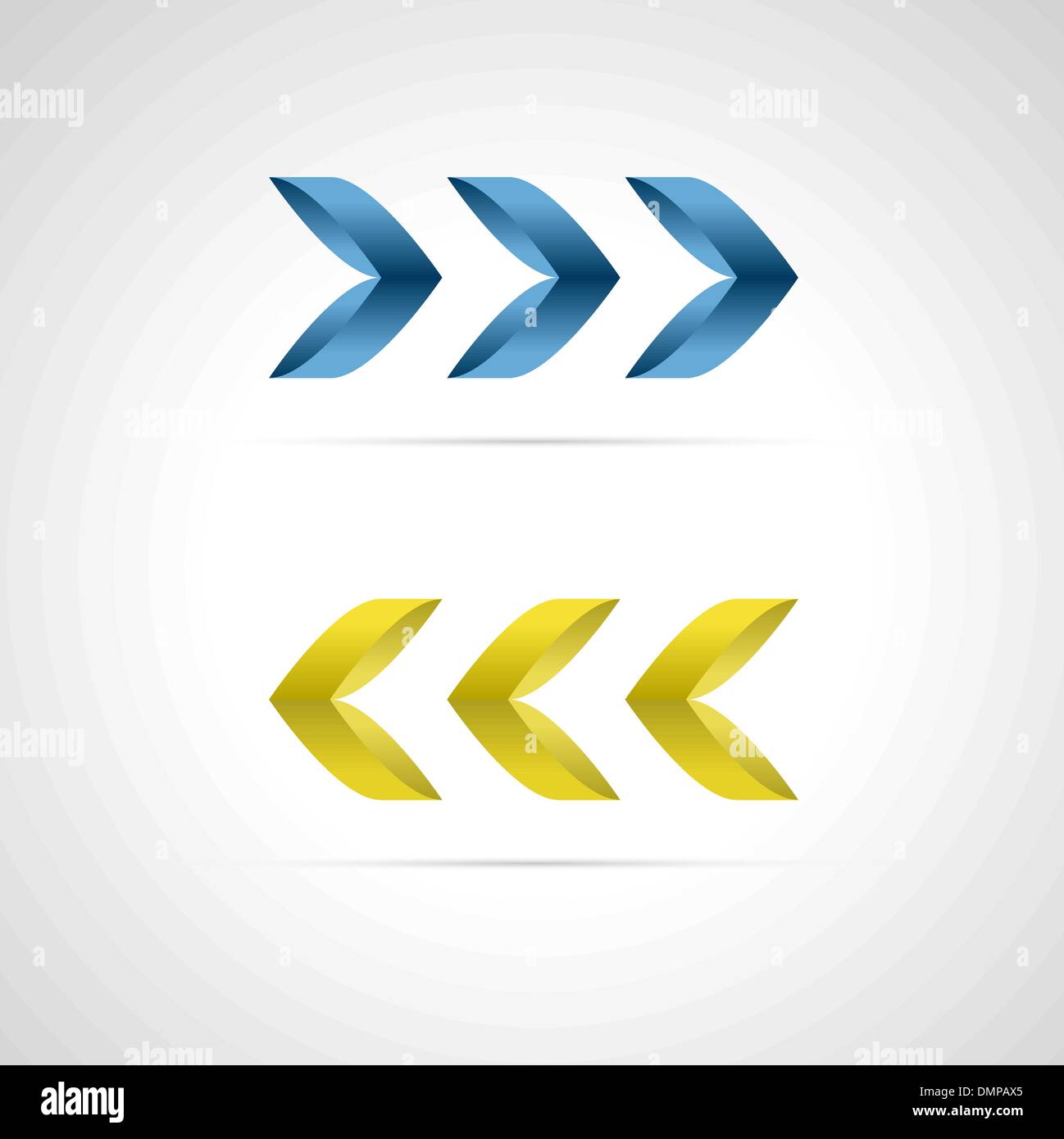 Blue ribbon with arrow Stock Vector Images - Alamy