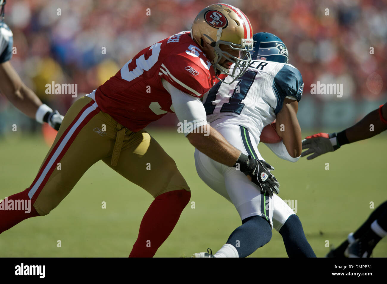 San francisco 49ers jeff ulbrich hi-res stock photography and images ...