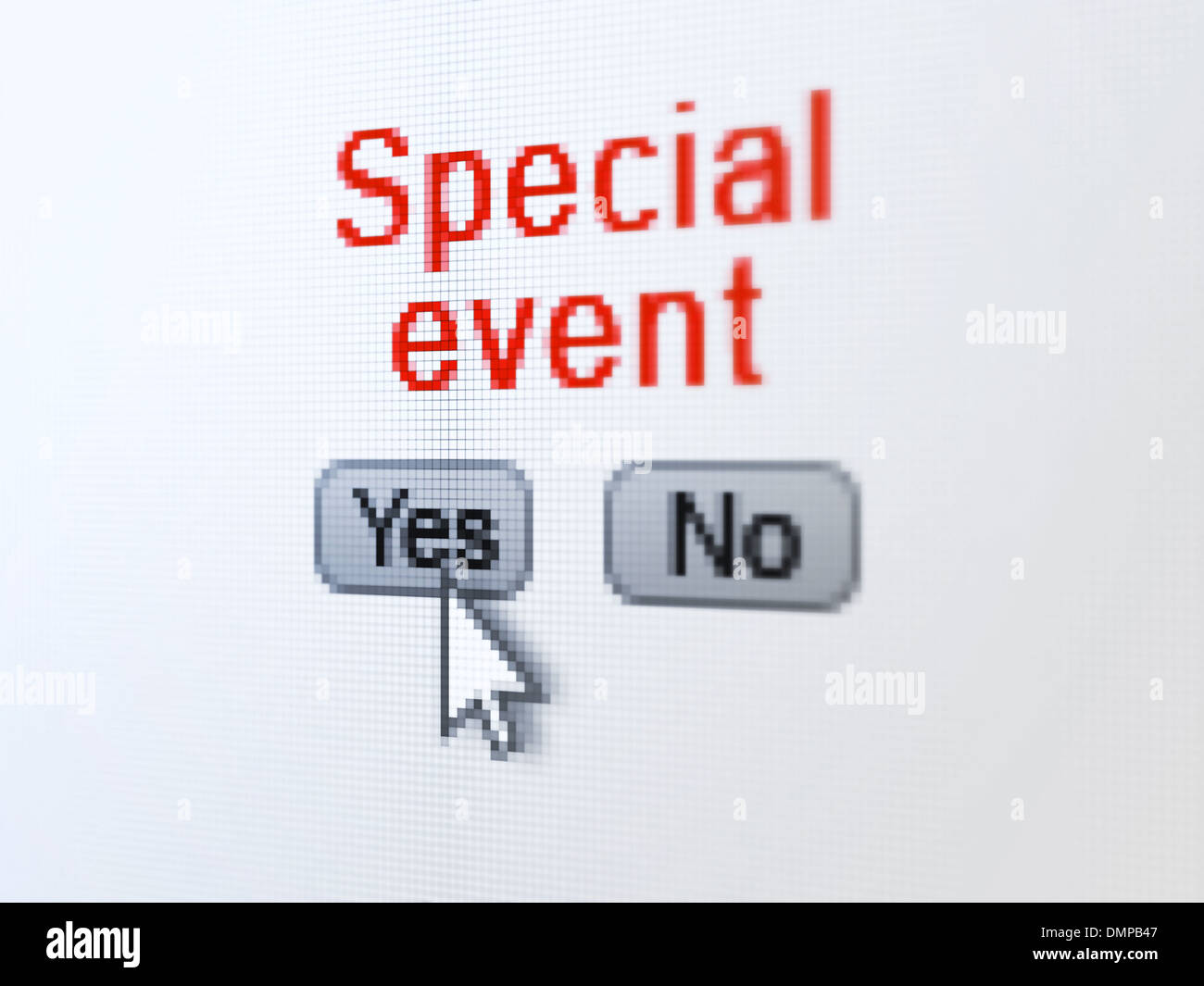 Finance concept: Special Event on digital computer screen Stock Photo ...
