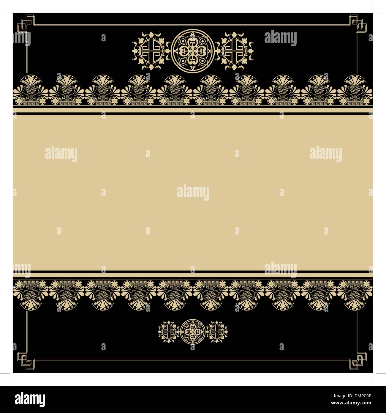Vintage background with antique design elements Stock Vector Image ...