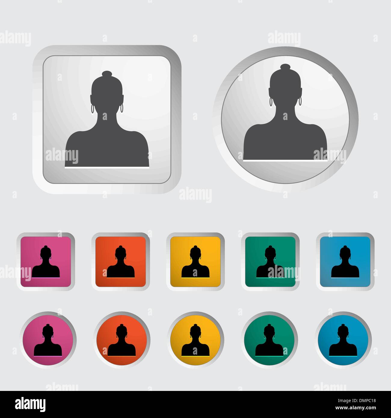 Female avatar single icon Stock Vector Image & Art - Alamy