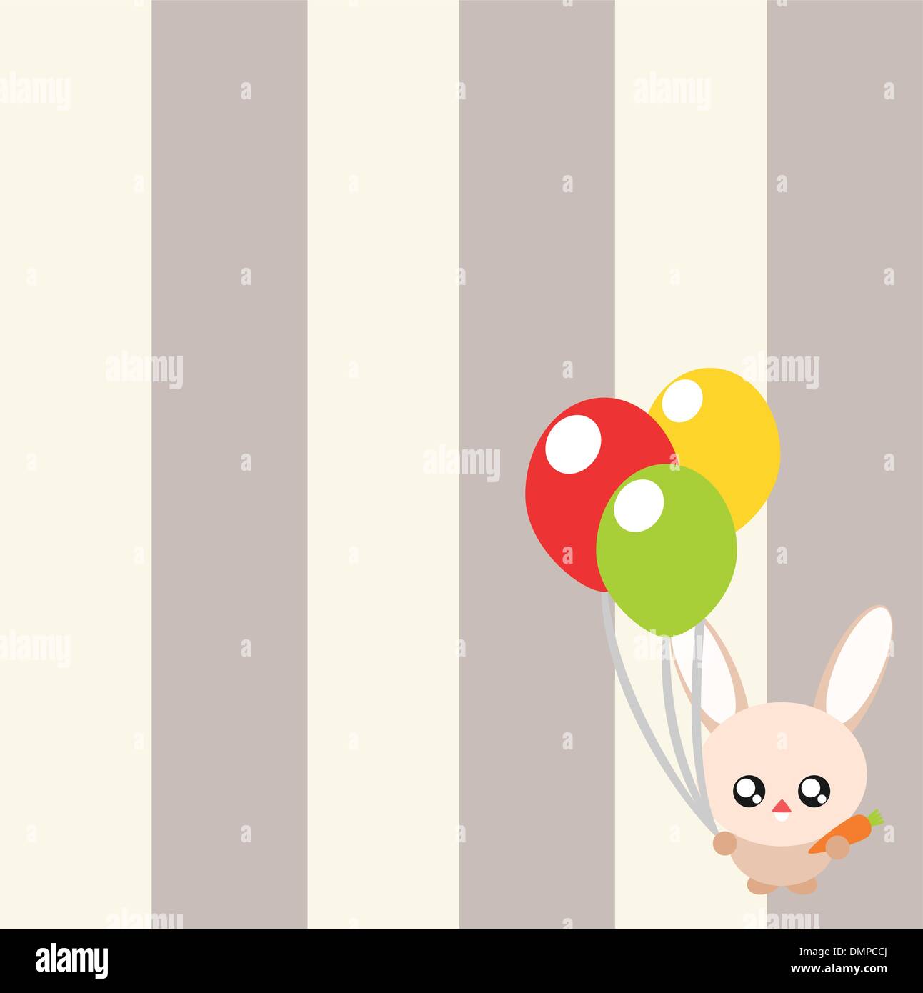 Rabbit cartoon background illustration Stock Vector Image & Art - Alamy