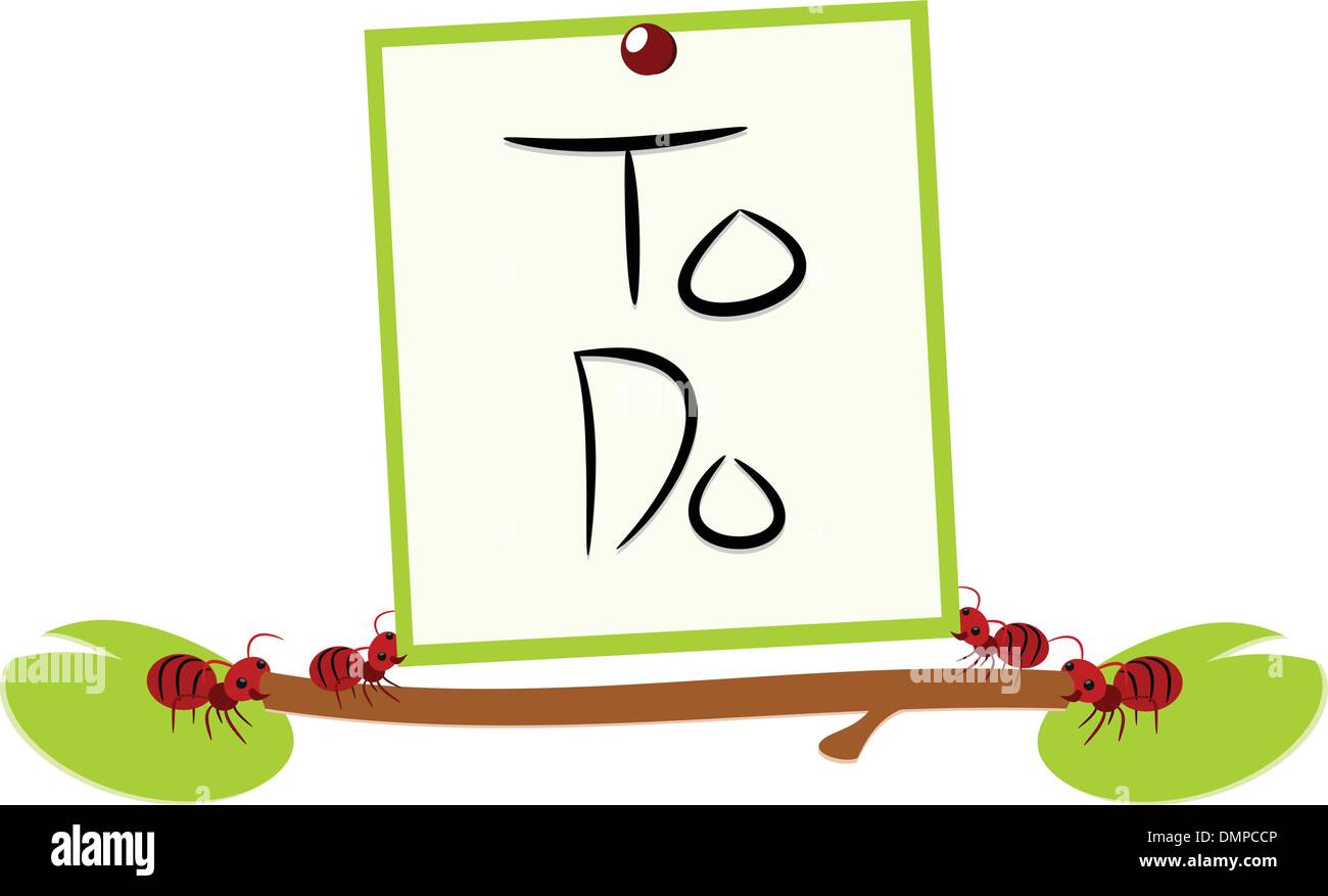 Red ants hard to do work illustration Stock Vector Image & Art - Alamy