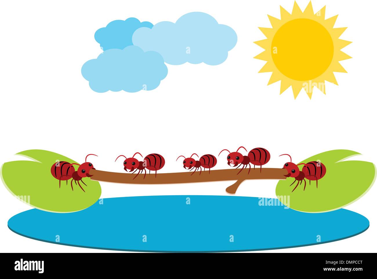 Red ants teamwork illustration Stock Vector Image & Art - Alamy