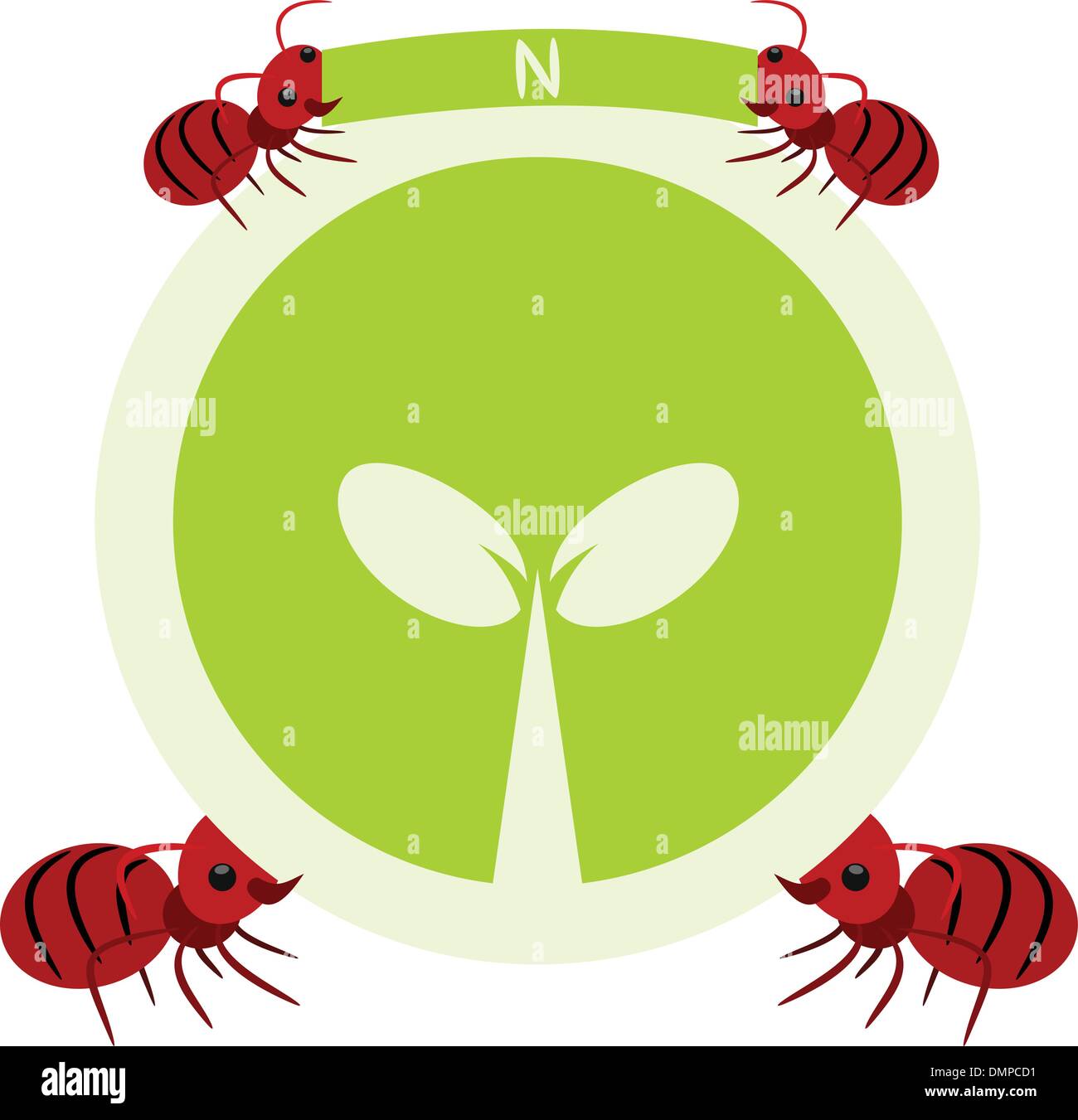 Red ants and nature symbol illustration Stock Vector Image & Art - Alamy