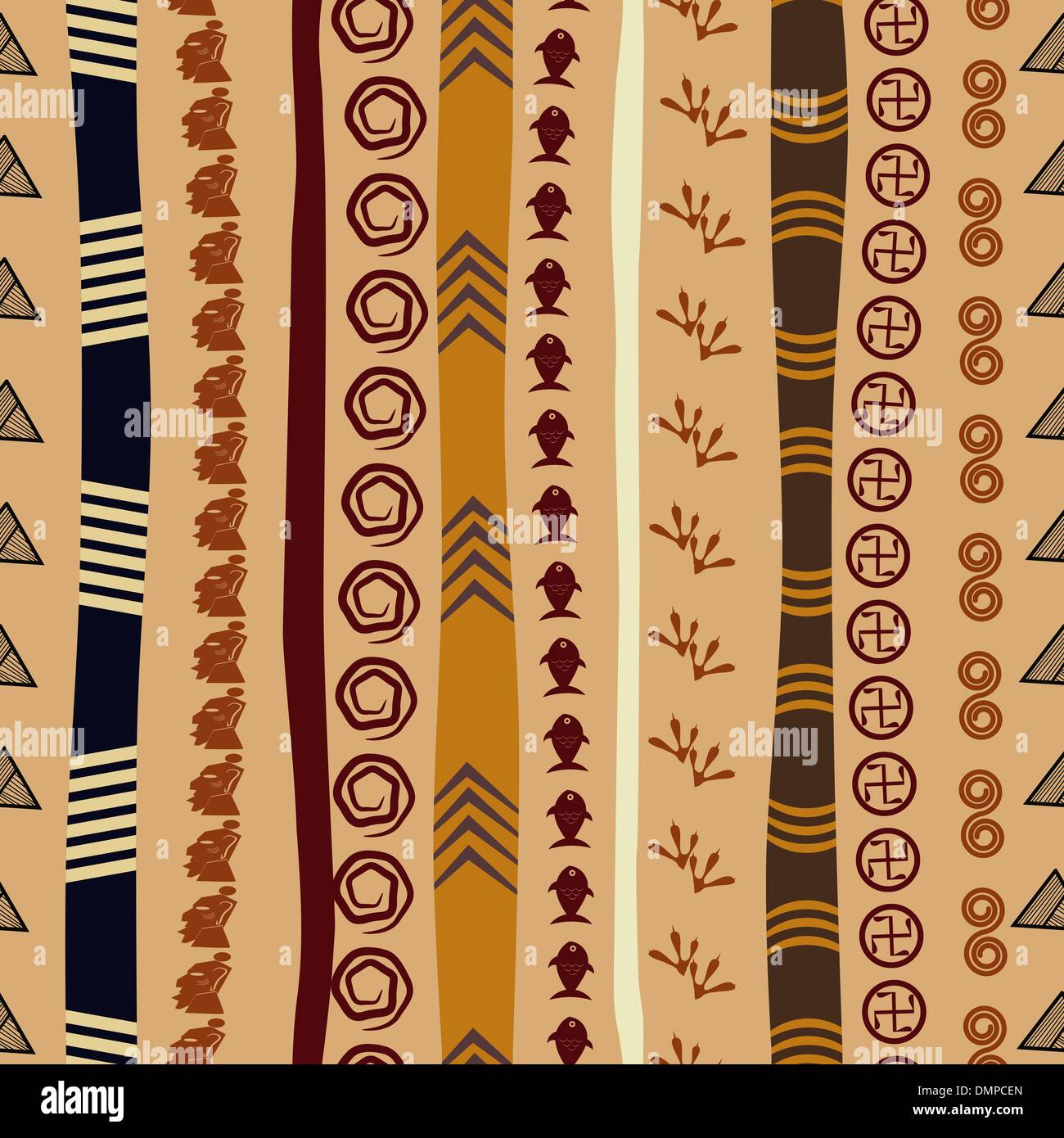 Seamless texture with African motifs Stock Vector Image & Art - Alamy