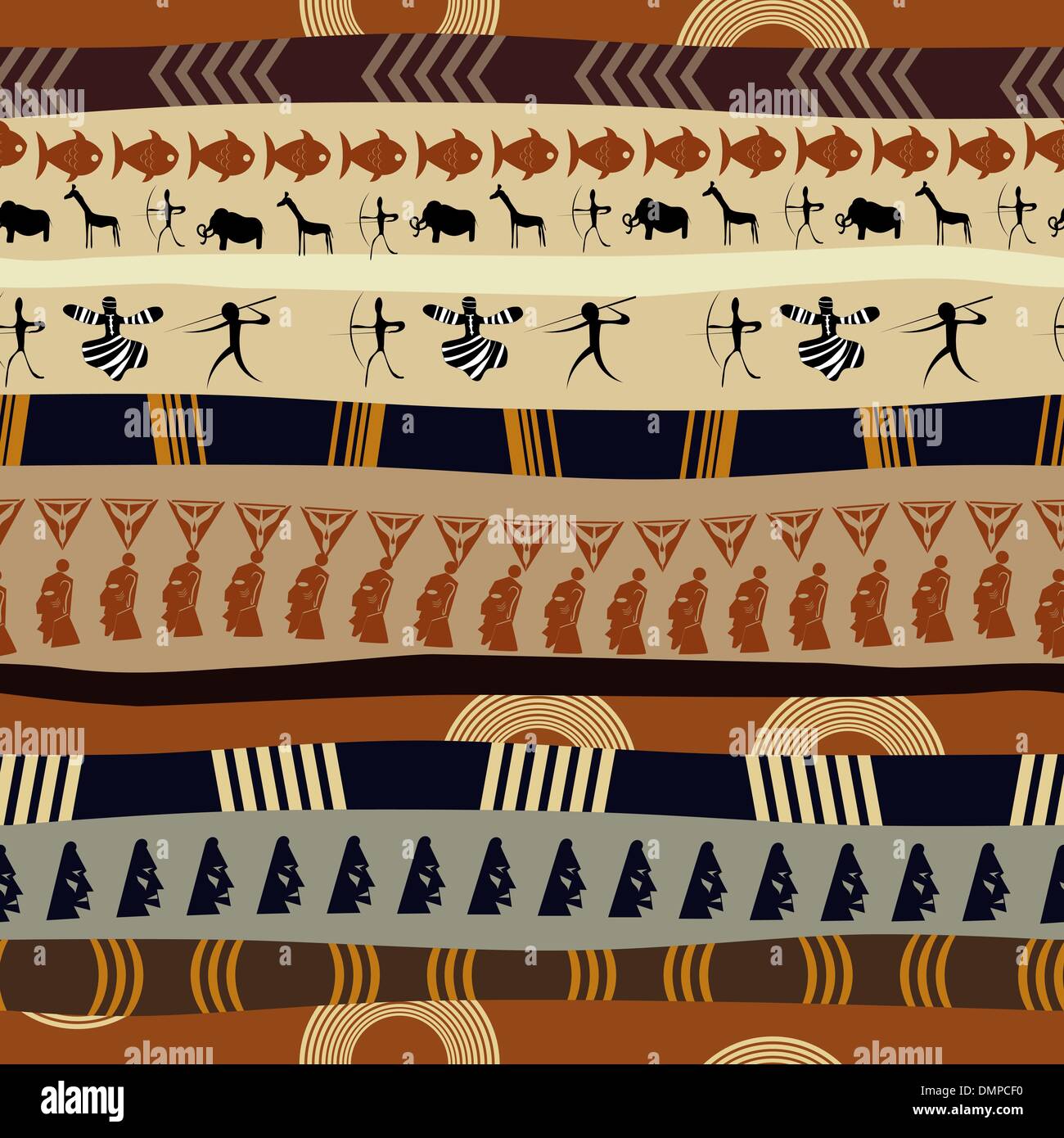 Seamless texture with elements of the animal style Stock Vector Image ...