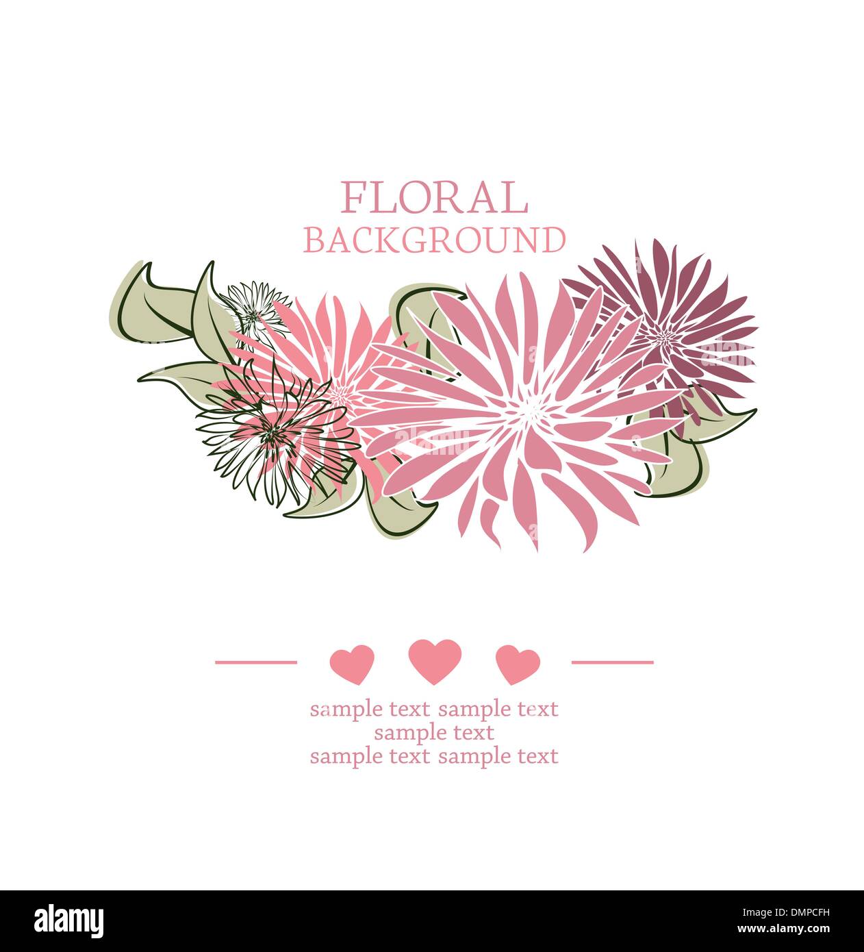 Floral delicate background Stock Vector Images - Alamy