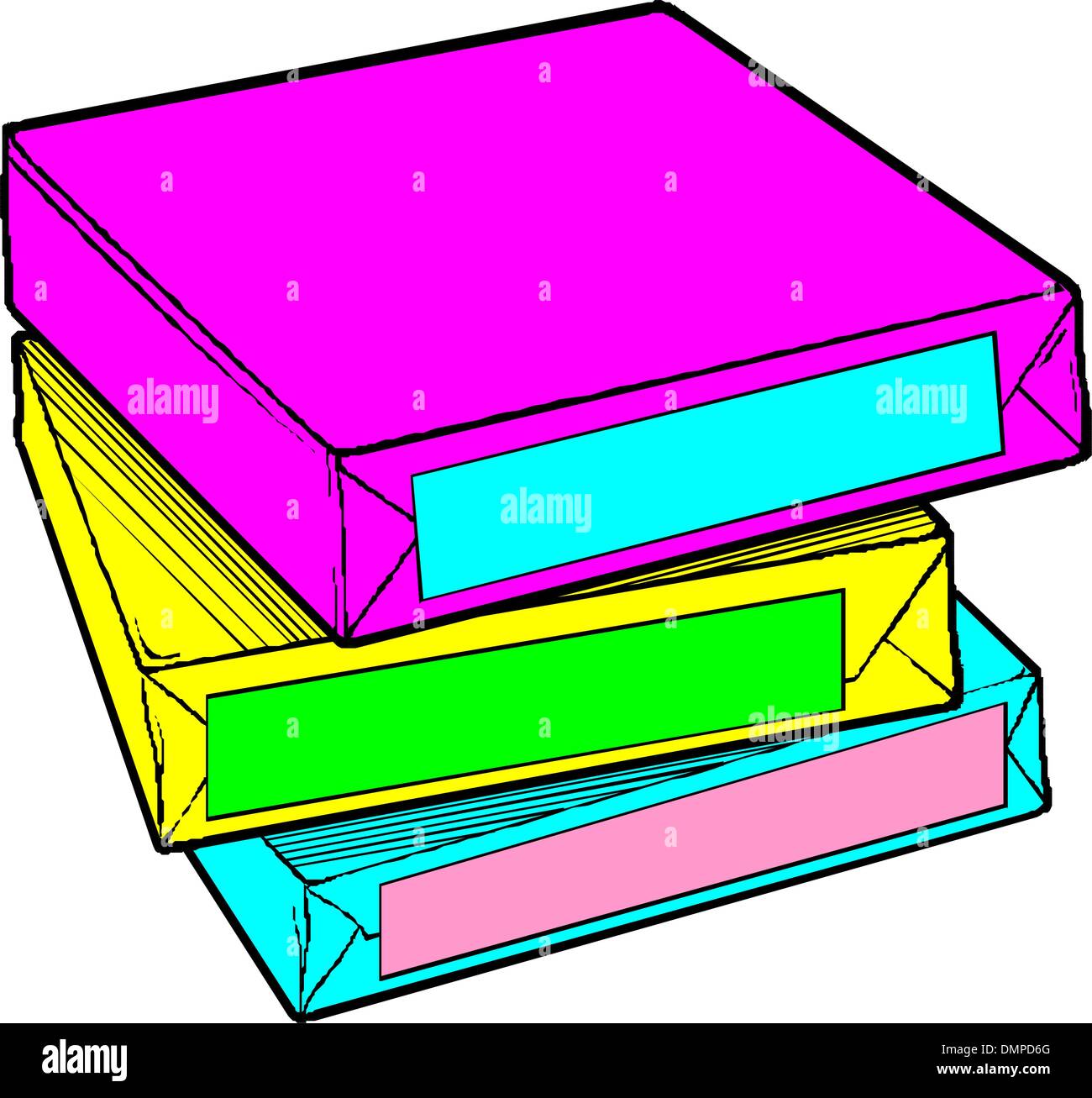 White board paper blank sheet new page Stock Vector Images - Alamy