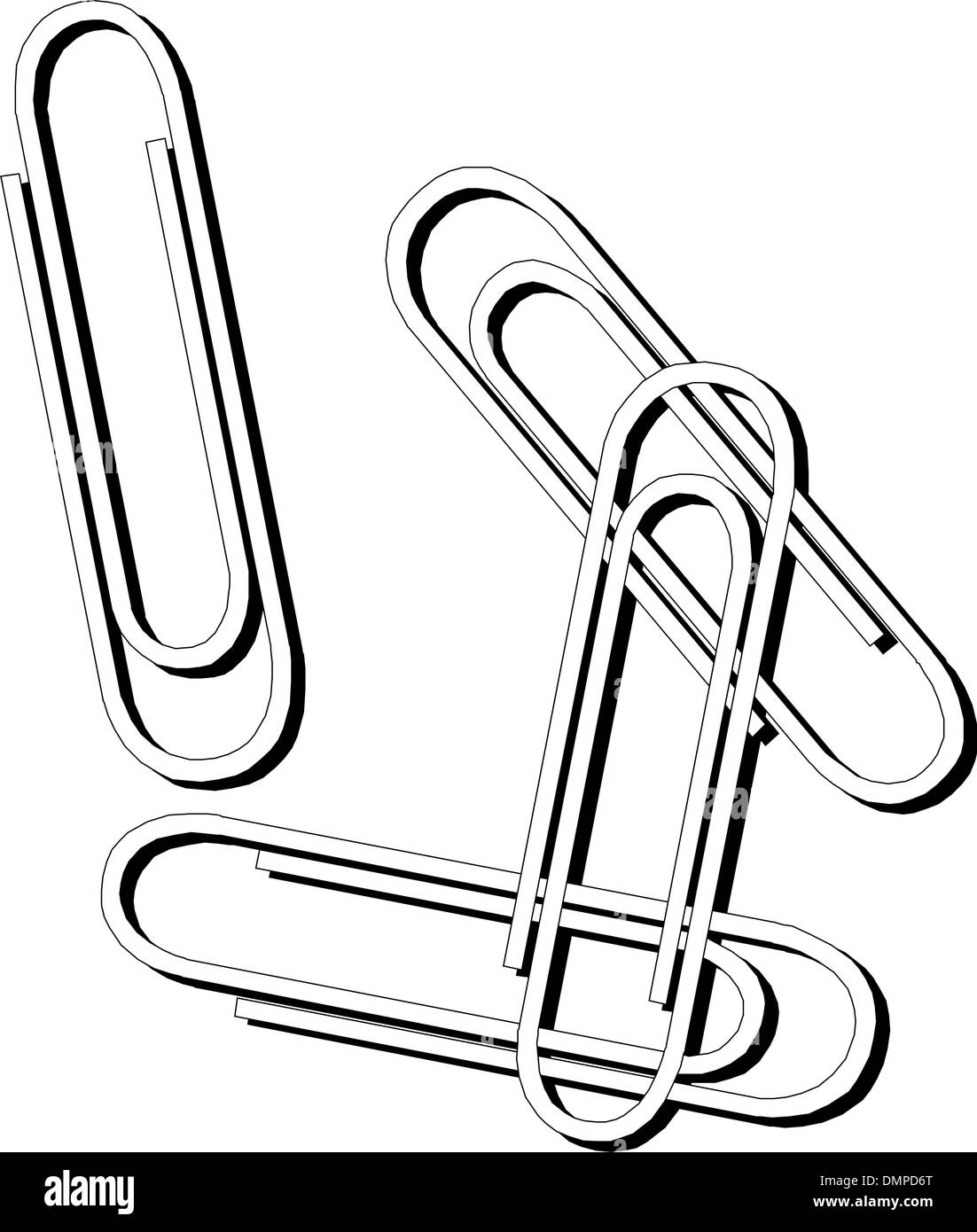 Metal clips Stock Vector Images - Alamy