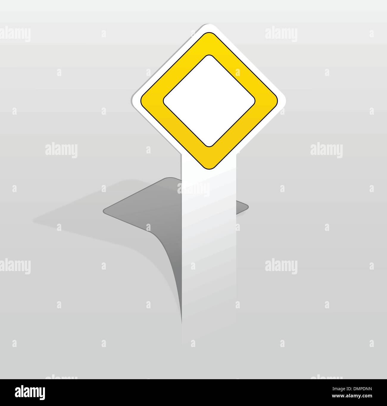 Sticker with main road sign Stock Vector Image & Art - Alamy