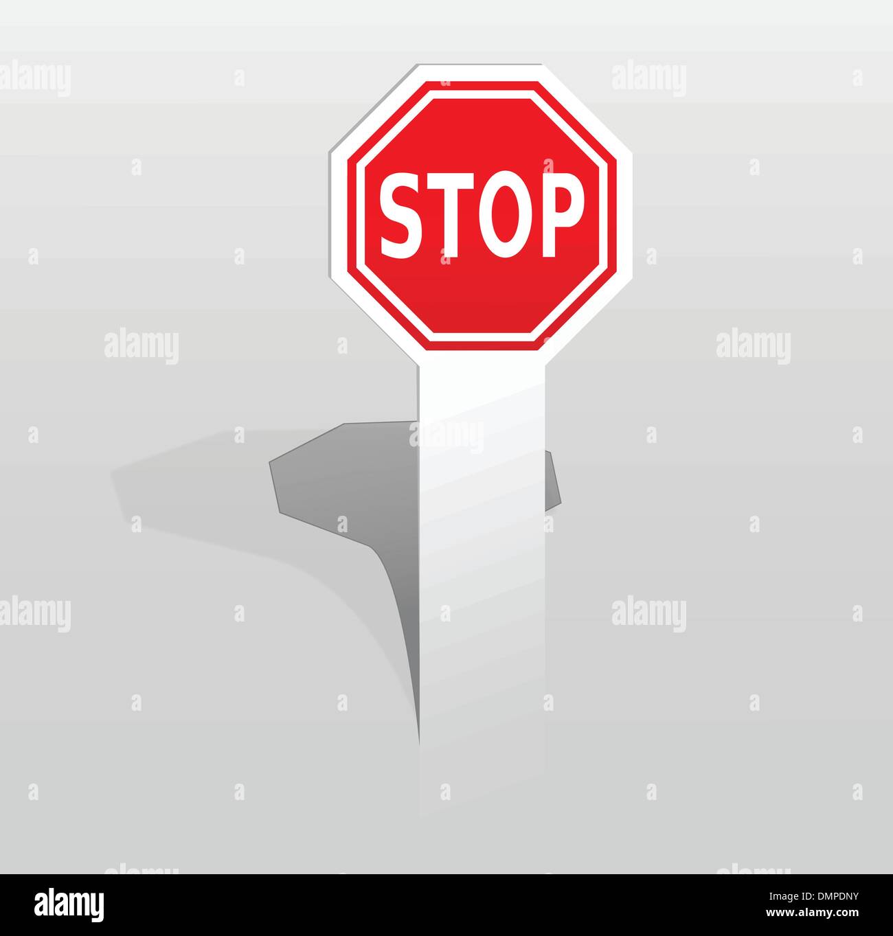 Stop sign Stock Vector Images - Alamy