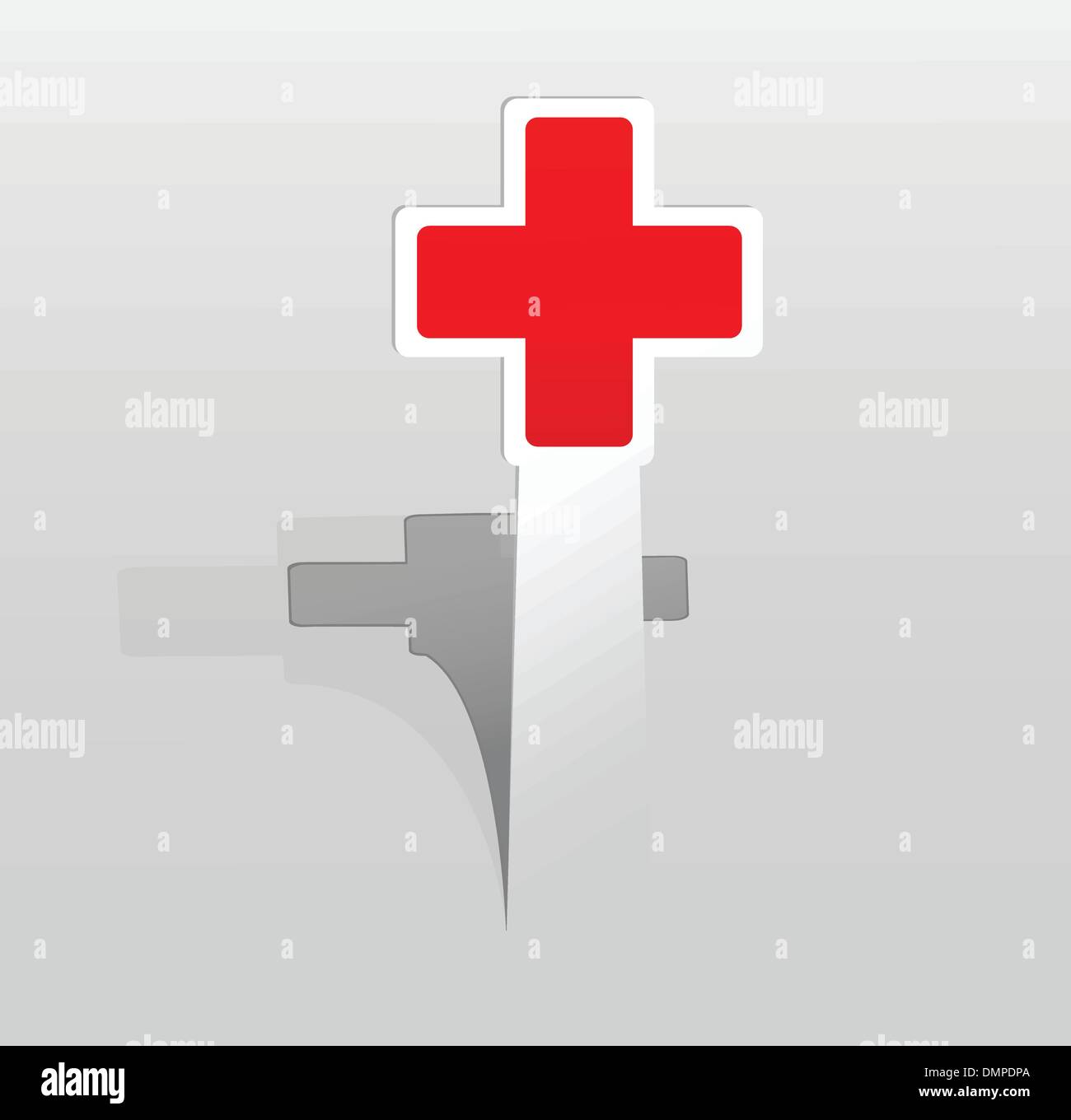 Cross sign sticker Stock Vector Image & Art - Alamy