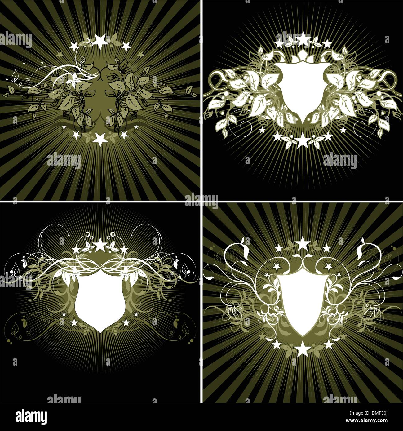 Set of ornate shields Stock Vector Image & Art - Alamy