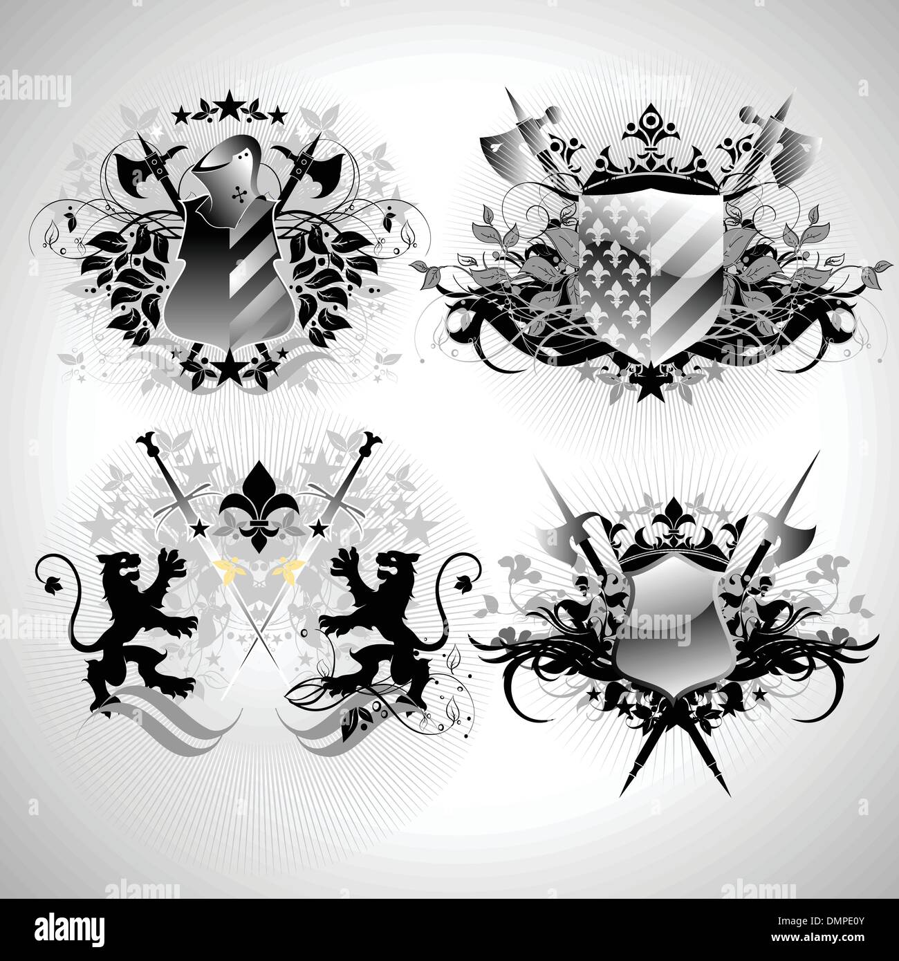 Set of ornate shields Stock Vector Image & Art - Alamy