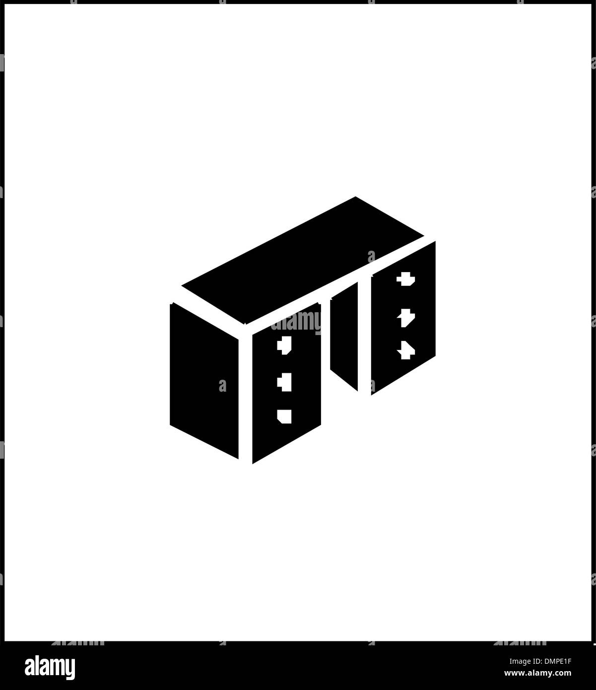 Vector black white table Black and White Stock Photos & Images - Alamy