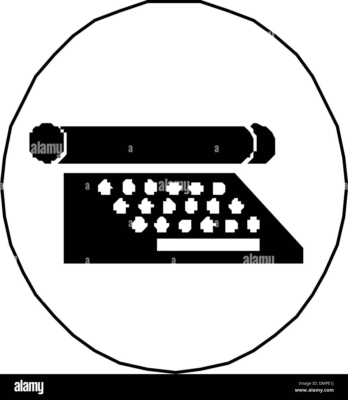 Vintage typewriter keyboard letters Stock Vector Images - Alamy