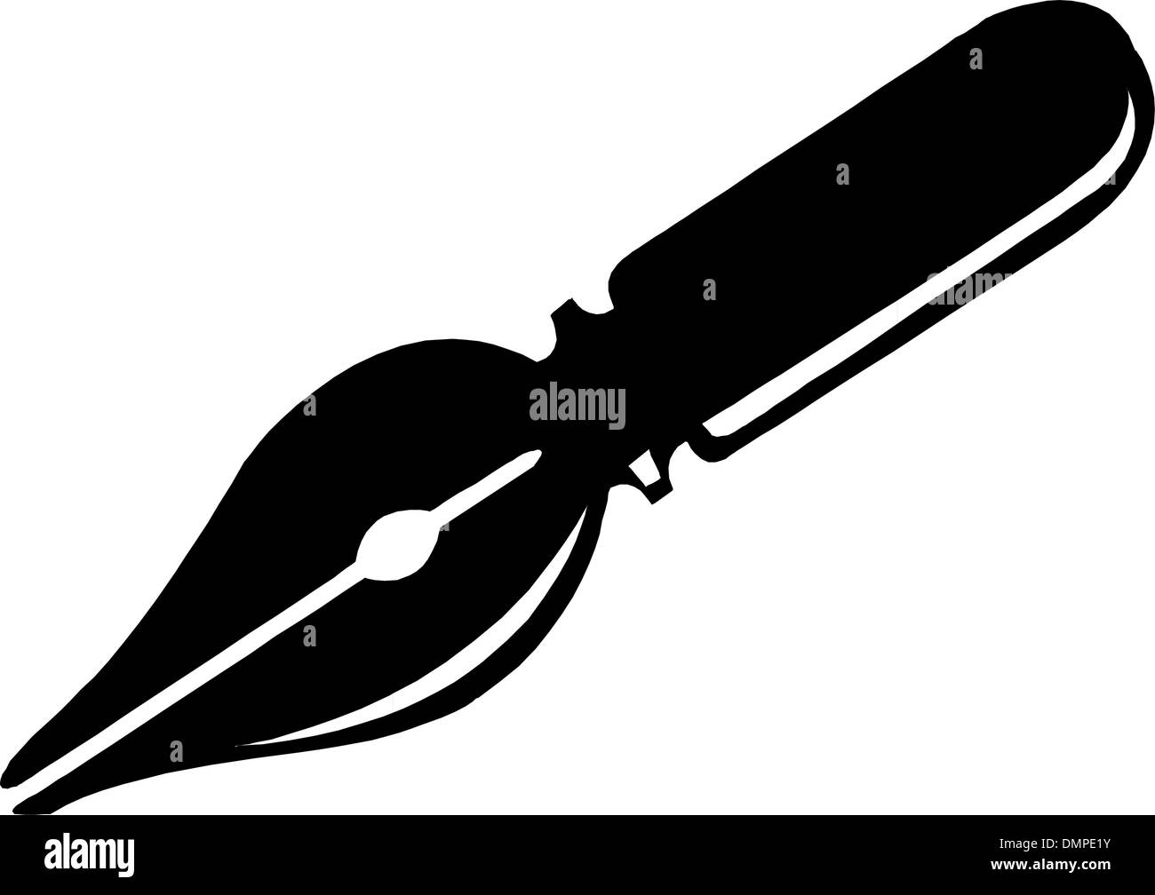 Feather pen ink calligraphic letter Stock Vector Image & Art - Alamy